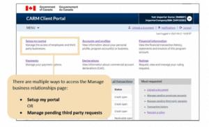 Step 1: Register on the CARM portal - JORI Logistics